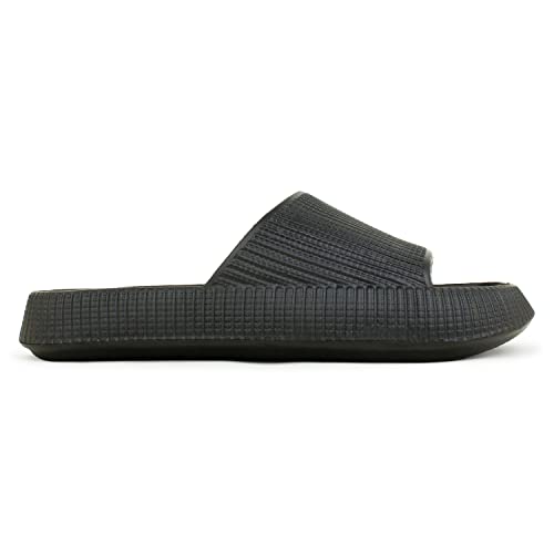 Buy Hygear Men's Xpress Black Slippers_6 UK (HG-GE-1004) at Amazon.in