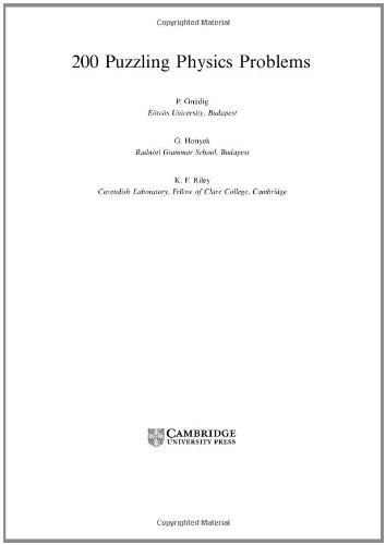 200 Puzzling Physics Problems: With Hints and Solutions: Amazon.co.uk ...