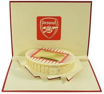 Arsenal 3D Pop-Up Birthday Card, Arsenal 3D pop up stadium inside ...