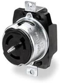 HUBBELL CS6370 AC Receptacle CA STD 50a 125 Volt Female Black - Power ...