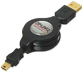 Amazon.com: Cables Unlimited ZIP-USB-C05 Zip-Linq USB-A to Mini USB 5 ...