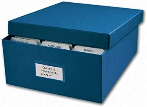 Amazon.com: Park Forms USA ABC Check Storage Box w/ 12 Dividers, 12" x ...