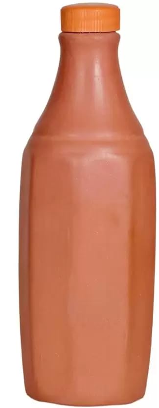 Eco Friendly Clay Water Bottle, Earthen Water Cooling Drinking Storage ...