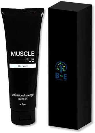 Amazon.com: BE+Well 4oz Muscle Rub Athletic Performance Cream ...