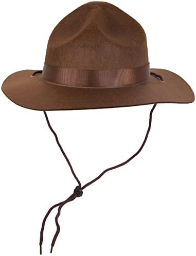 Amazon.com: Kangaroo Adult Canadian Mountie Hat, Park Ranger Hat or ...