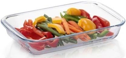 Riddhi Traders Glass Serving Bowl Borosilicate Baking Dish Microwave ...
