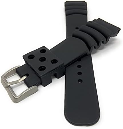 Bandini Mens Rubber Sports Diver Watch Band, Replacement Diver Watch ...