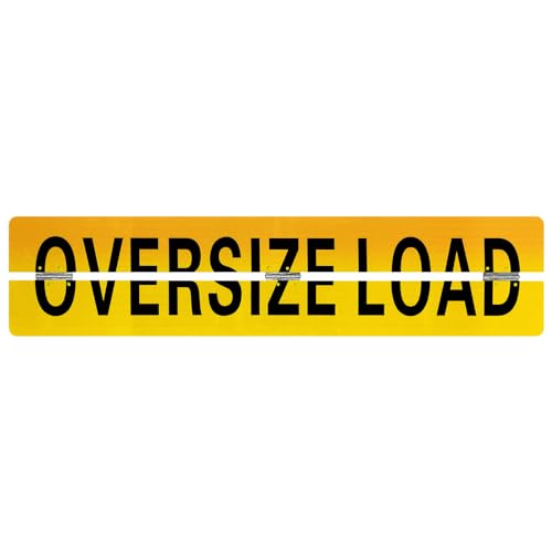 Snapklik.com : Oversize Load Sign 12 X 60 Hinged Aluminum Wide Load ...