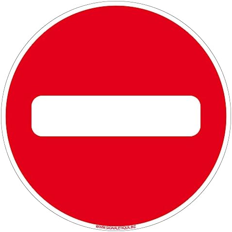 Panneau Sens Interdit. Interdiction de Circuler. Signalisation ...