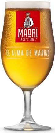 Madri Exceptional Beer Glass | Half Pint to Brim 10oz | Nucleated ...