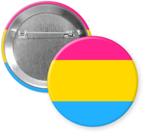 Pansexual Flag Metal Pin Back Button Badge 1 5 Inch 1 Pcs Lgtbq