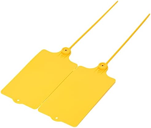 100 Plastic Tags Water Resistant Shipping Label Security Seals Writable ...