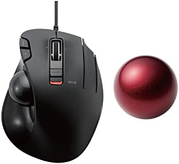 Amazon.com: ELECOM Wired Thumb-Operated Trackball Mouse & RED Trackball Replacement (M-XT3URBK ...