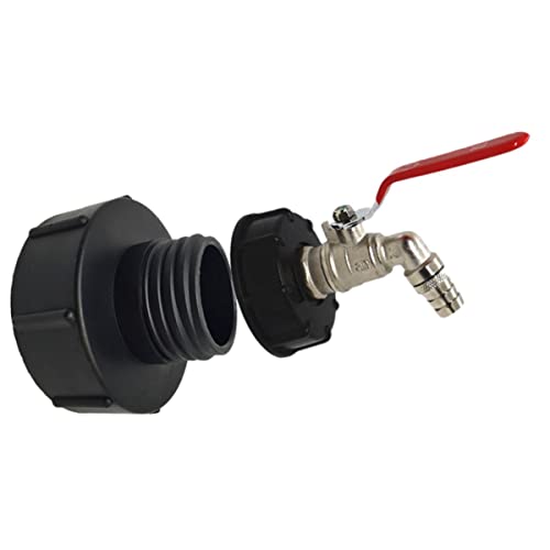 MACHSWON IBC Tank Adpater S100*8 to 3/4″ Faucet IBC Tote Tank Water ...
