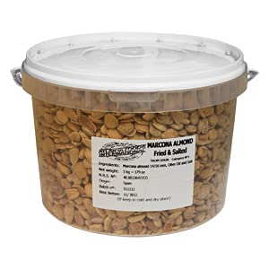 Amazon.com : Marcona Almonds Fried and Salted Bulk 11lb. Tub : Grocery ...