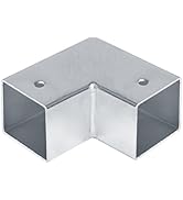 Amazon.com: 12 PCS 1" X 1" Square Tube Fittings-2 Way Connector, L ...