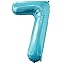 Amazon.com: 40 Inch Baby Blue Number 5 Balloon Large Size Jumbo Digit ...