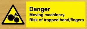 Machinery Risk Trapped Finger Sign : Amazon.co.uk: DIY & Tools
