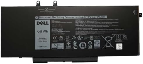Amazon.com: 68Wh 4GVMP Laptop Battery Replacement for Dell Latitude ...