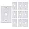 Amazon.com: VCE 2 Port Keystone Wall Plate UL Listed (10-Pack), Single ...