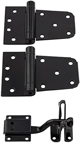 Amazon.com: Heavy Duty Gate Hardware Kit,with Self Locking Gate Latch,2 ...