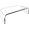 PW TOOLS Monitor Stand Riser,Acrylic Laptop Stand Clear Desktop ...