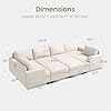 Amazon.com: Nolany Modular Sectional Couch with Storage Ottoman ...