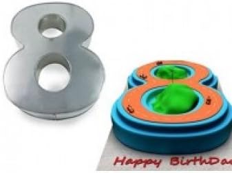 Amazon.com: EURO TINS Small Number Wedding Birthday Anniversary Cake ...