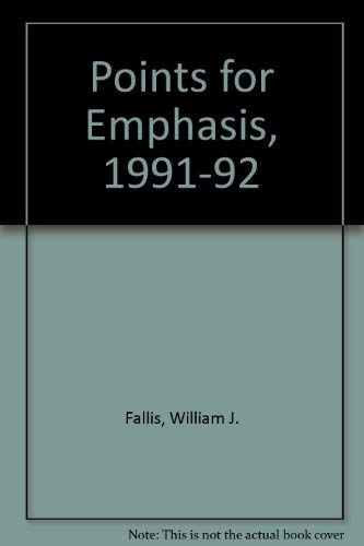 Buy Points for Emphasis, 1991-92 Book Online at Low Prices in India ...