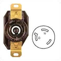 Amazon.com: HUBBELL HBL2630 AC Receptacle NEMA L7-30 Female Black 277 ...