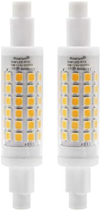 R7S LED 78MM Dimmable 5W Warm White J T-Ype T3 110V 3000K 50W ...