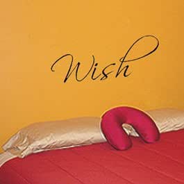Amazon.com: Wish Wall Quote vinyl wall art decal : Everything Else