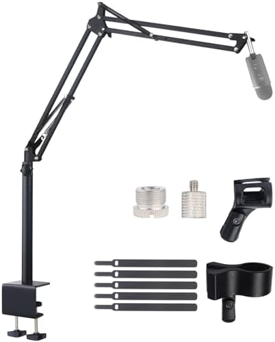 Lemxadd Microphone Stand Mic Boom Arm for Blue Yeti HyperX QuadCast ...