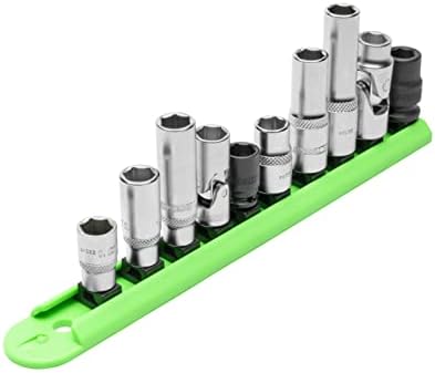 Titan 67010 10-Piece 1/4-Inch and 3/8-Inch Drive 10mm Socket Set ...