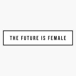 Amazon.com: MAGNET The Future Is Female Vinyl Magnetic Bumper Sticker 5 ...