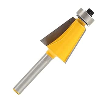 ATORSE® 11.25 Degree Chamfer Edge Forming Router Bit, 1/4Inch Shank ...