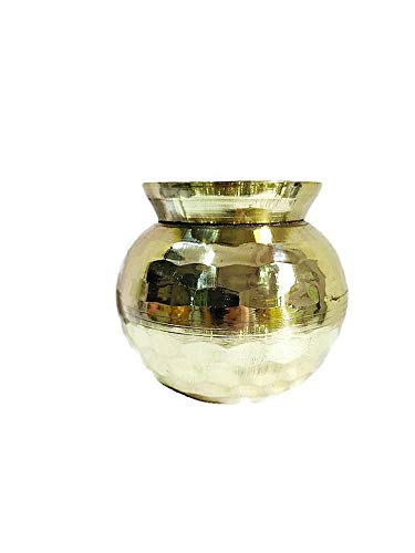 A. H Impex Brass Kalash Pooja Lota for Puja Ghar, Amrit Storage, Grah ...