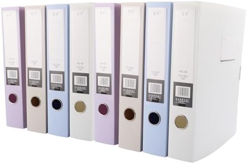 ZOFUN A4 Box Files Pack of 8, 75mm Soft Box Files A4 with Rings, 4 ...