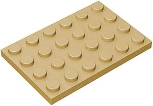 Amazon.com: Classic Building Plate 4x6, 50 Piece Apricot Yellow Bulk ...
