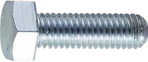 Amazon.co.jp: Tool mania M8X110 Hex Head Bolt, Full Thread, Iron ...