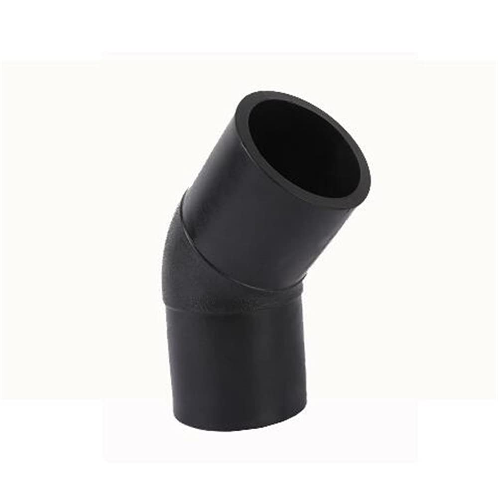 PE Pipe Fitting Butt Type 45 Degree Elbow Small Bend Black Material