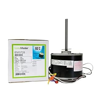 Amazon.com: Air Conditioner Condenser Fan Motor 1/4 HP 230 Volts 1075 ...