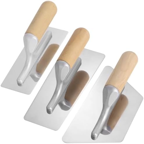 Venetian Plaster Finishing Trowel Set 3 PC Polished Stainless Steel ...