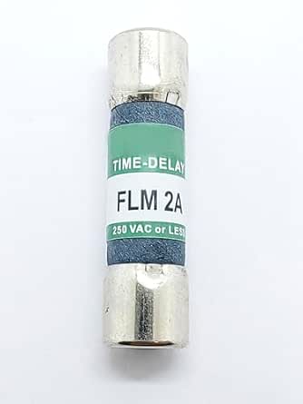 PMMCON 1 Pcs FLM-2 FLM2 (2 Amp) 2A 250Vac Fuses Time Delay Fuse: Amazon ...