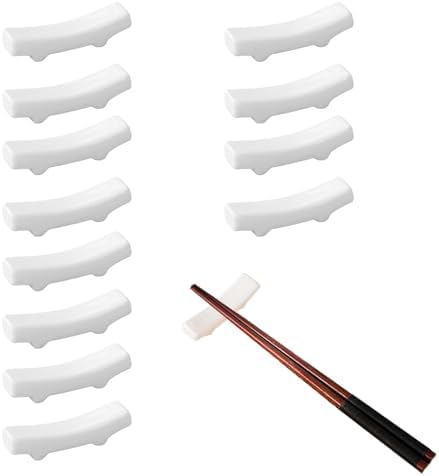 Amazon.com: 12 Pcs Ceramic Chopsticks Holder, White Chopstick Rest ...