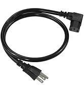 Amazon.com: 1FT Right Angle Computer Power Cord - NEMA 5-15 Plug to IEC ...