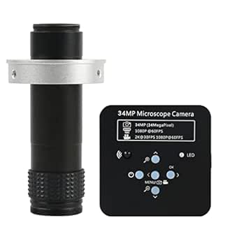 Amazon.com: Lab Microscope Accessories 34MP 1080P 2K HDMI USB ...