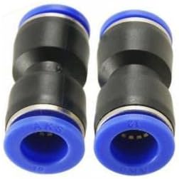 Pneumatic Straight Union 10mm x 10mm Push to Quick Connect Fittings ...