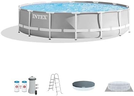 Amazon.com: Intex 26719EH Prism Frame Premium Above Ground Swimming Pool Set: 14ft x 42in ...