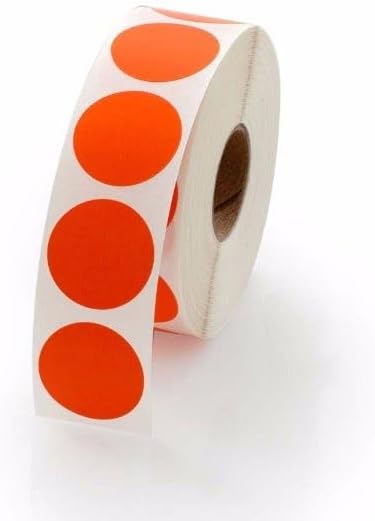 Amazon.com : LabelValue.com | Orange Inventory Labeling Dot Stickers ...
